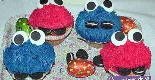 Cupcakes: triki monstruo de las galletas con buttercream - receta ...